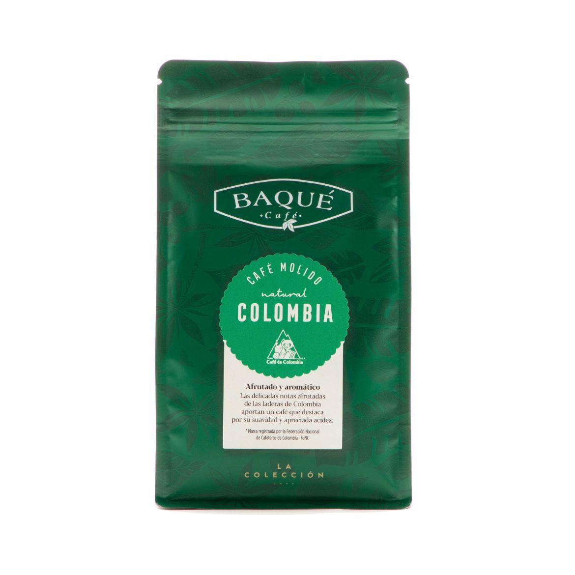 Café molido Colombia, 250 g. - Cafés Baqué